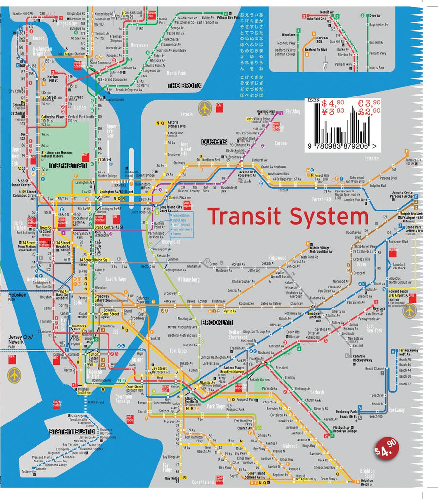 BUNDLE 300 Manhattan Map - POCKET FOLDED VERSION – TerraMapsGuides
